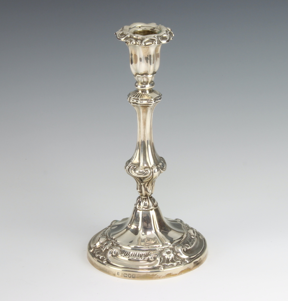 A Victorian silver Rococo style candlestick with | 29th June 2022 | Denhams