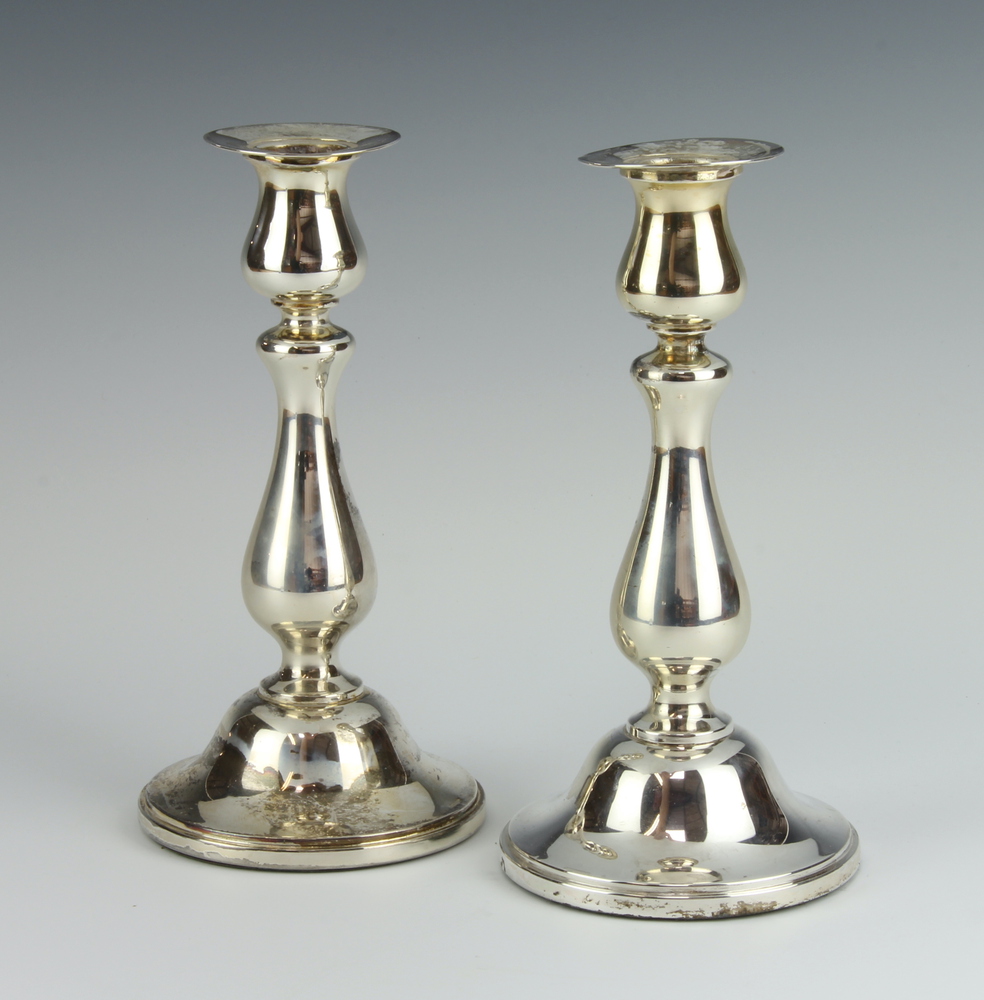 A pair of 925 standard candlesticks of baluster form | 29th June 2022 ...
