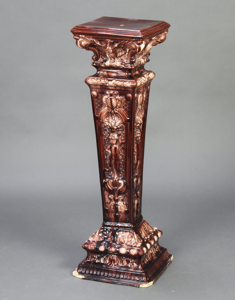 A Victorian brown glazed jardiniere stand of tapered | 24th August 2022 | Denhams