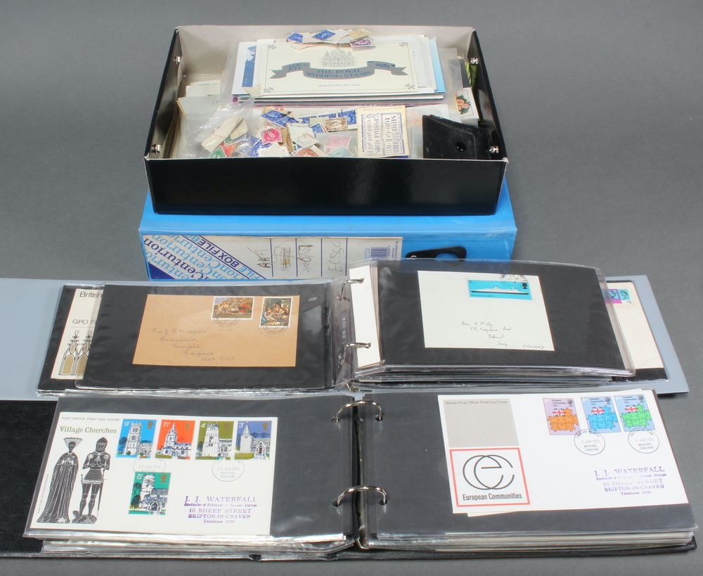 Two albums of GB first day covers together with a box | 24th August ...