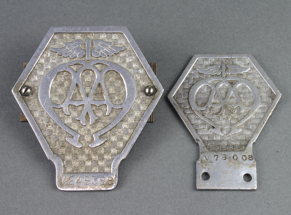 An AA Commercial Vehicle badge no. V248388 10cm x 9cm | 21st September ...
