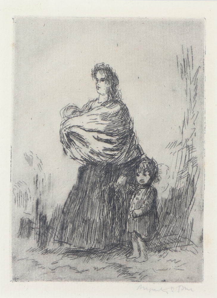 Augustus John (1872-1961) etching, signed in pencil | 16th November ...