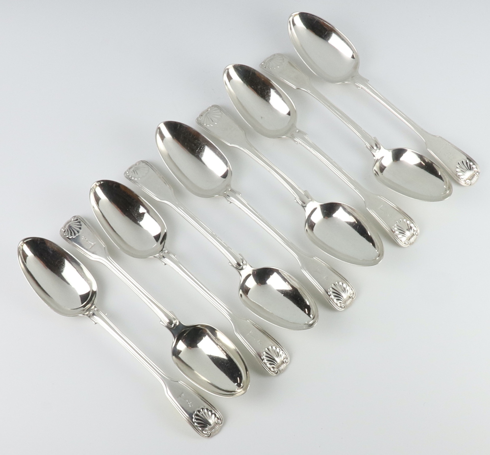 Seven Victorian fiddle and shell pattern tablespoons | 25th January ...