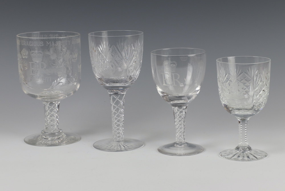 A Stuart Crystal engraved commemorative goblet "25 | 25th January 2023 ...