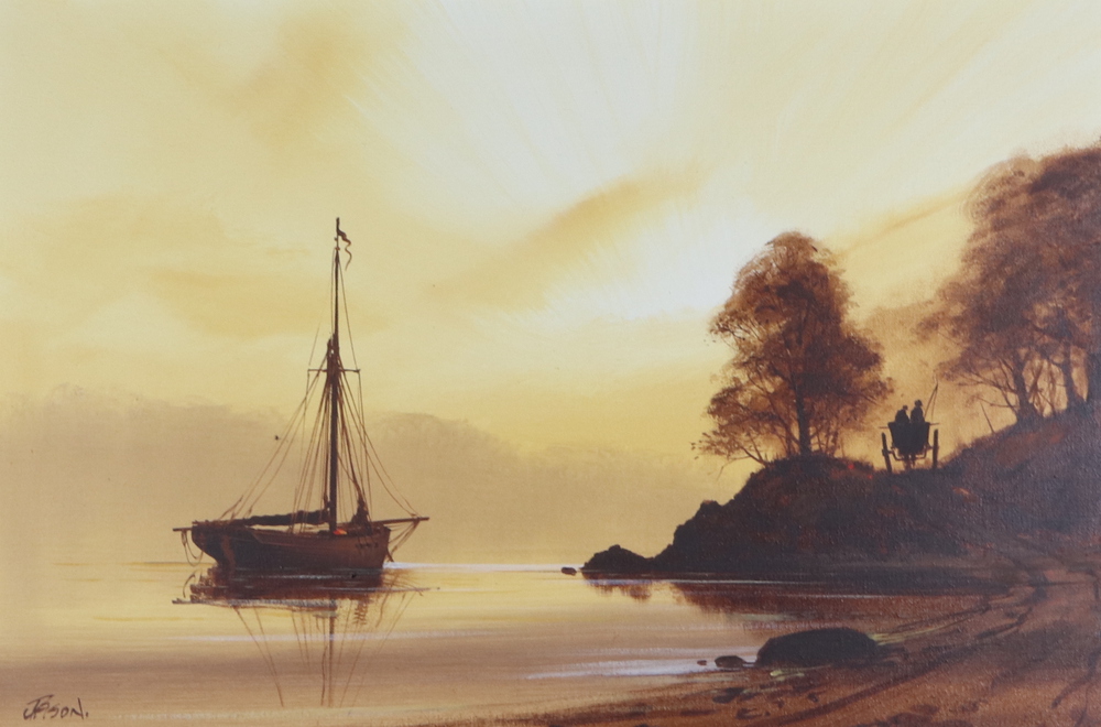 Jason (Les Spence) oil on canvas signed, moored | 25th January 2023 ...