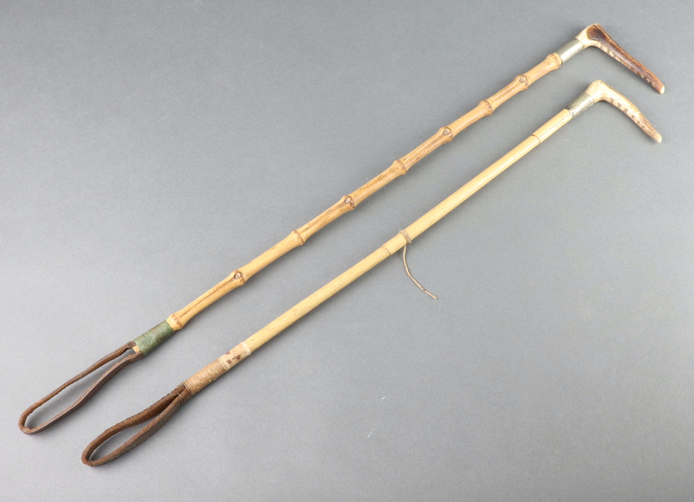 Two bamboo riding crops with stag horn handles | 23rd February 2023 ...