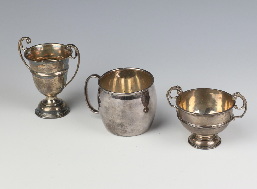 A silver trophy cup London 1930, 1 other and a mug, | 23rd March 2023 ...