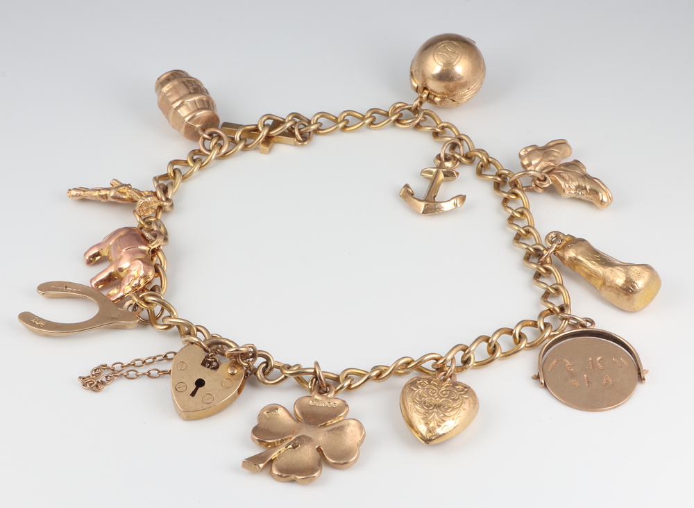 A 9ct yellow gold charm bracelet 20cm, 20 grams | 23rd March 2023 | Denhams