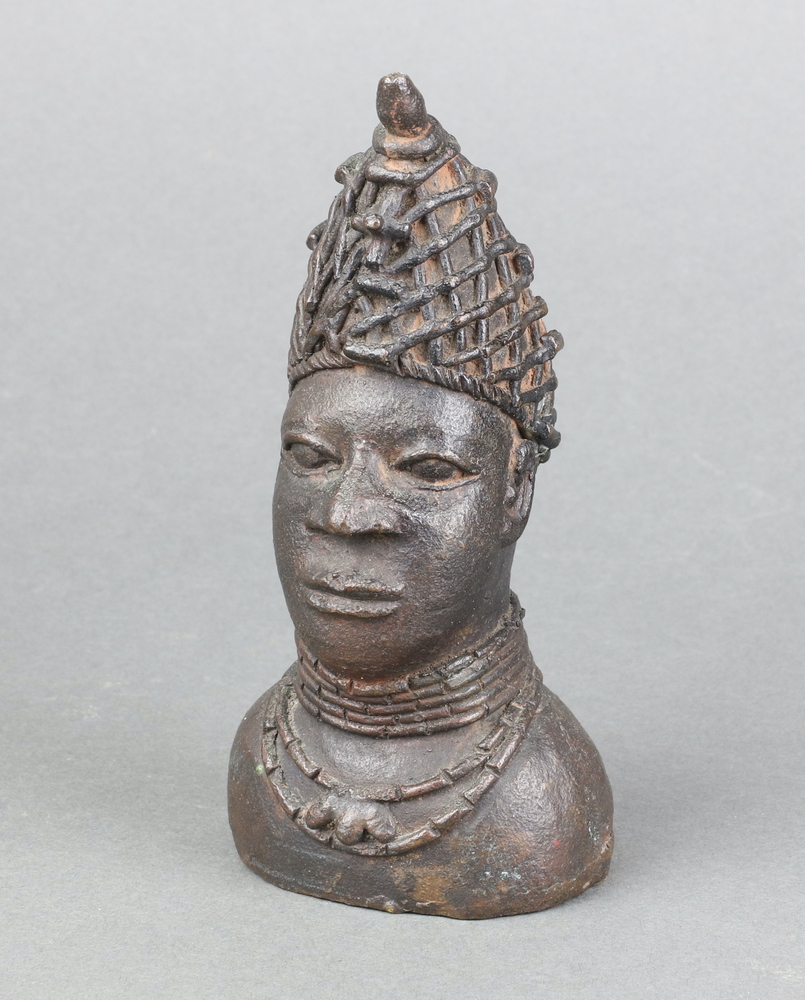A Benin bronze head and shoulders portrait bust 15cm x | 23rd March ...