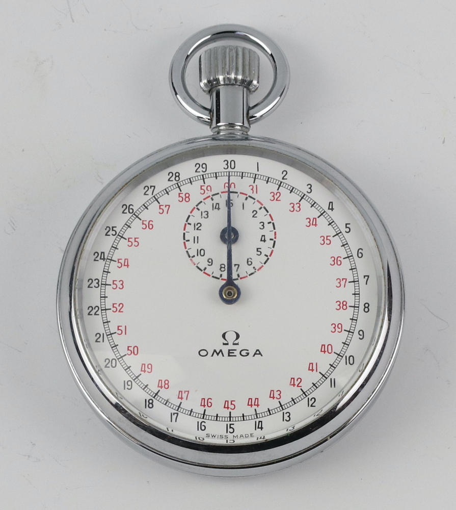A chromium cased Omega stopwatch contained in a 50mm | 23rd March 2023 ...