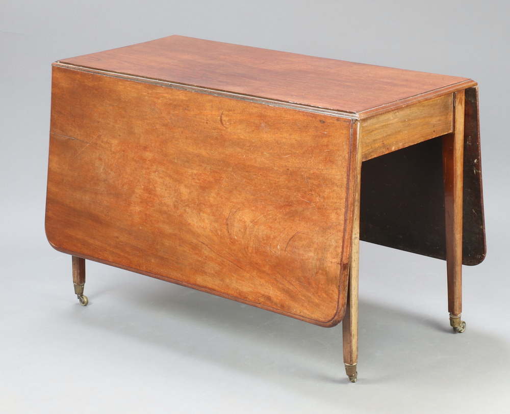 A 19th Century mahogany drop flap dining table, raised | 23rd March ...