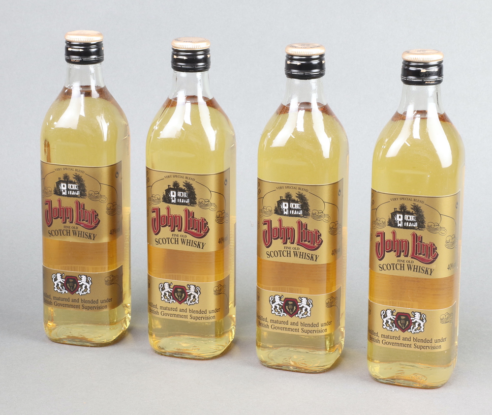 Four 70cl bottles of John Lint Fine Old Scotch Whisky | 17th May 2023 ...