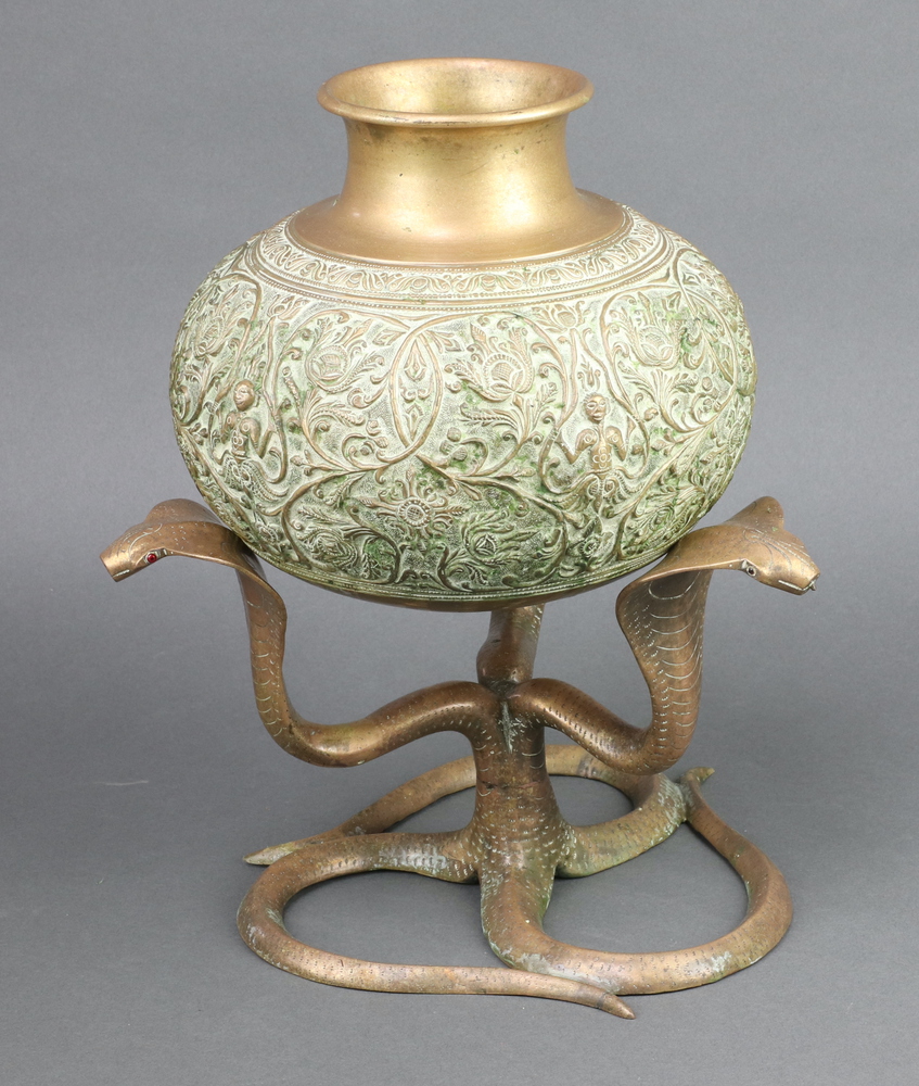 An Indian polished bronze spittoon raised on a | 17th May 2023 | Denhams