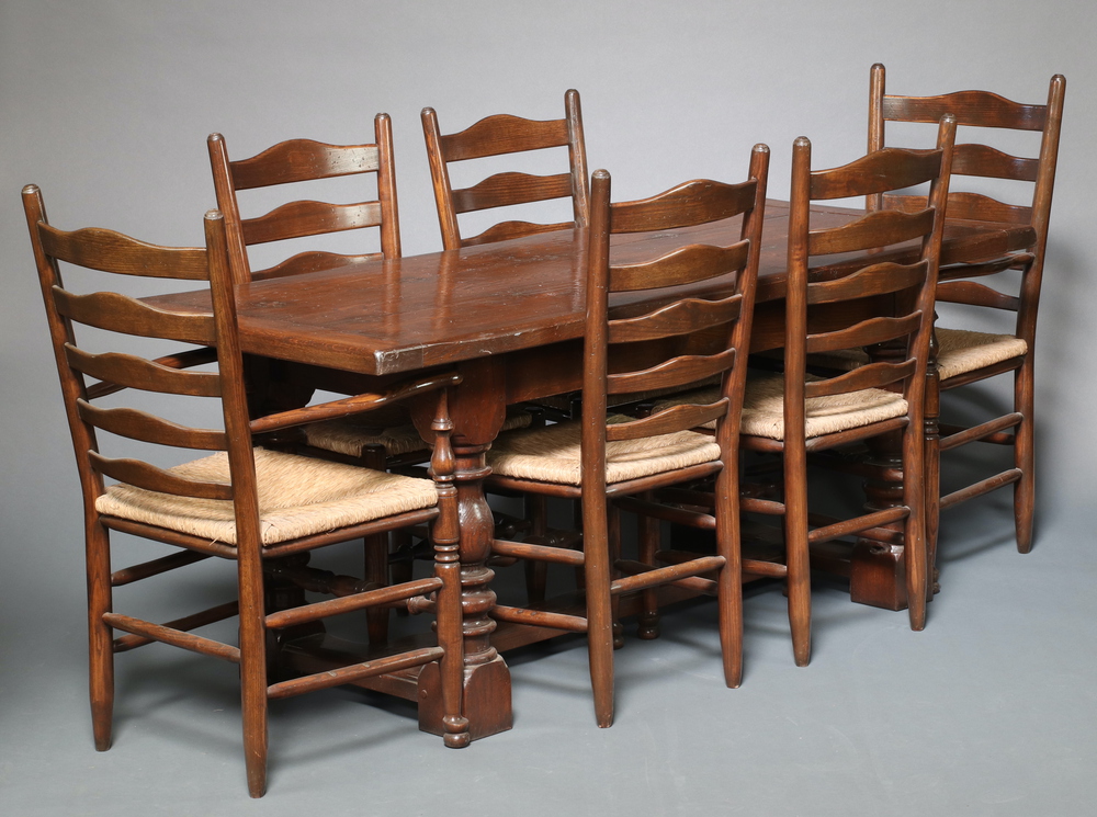 A 17th Century style oak dining suite comprising | 15th June 2023 | Denhams
