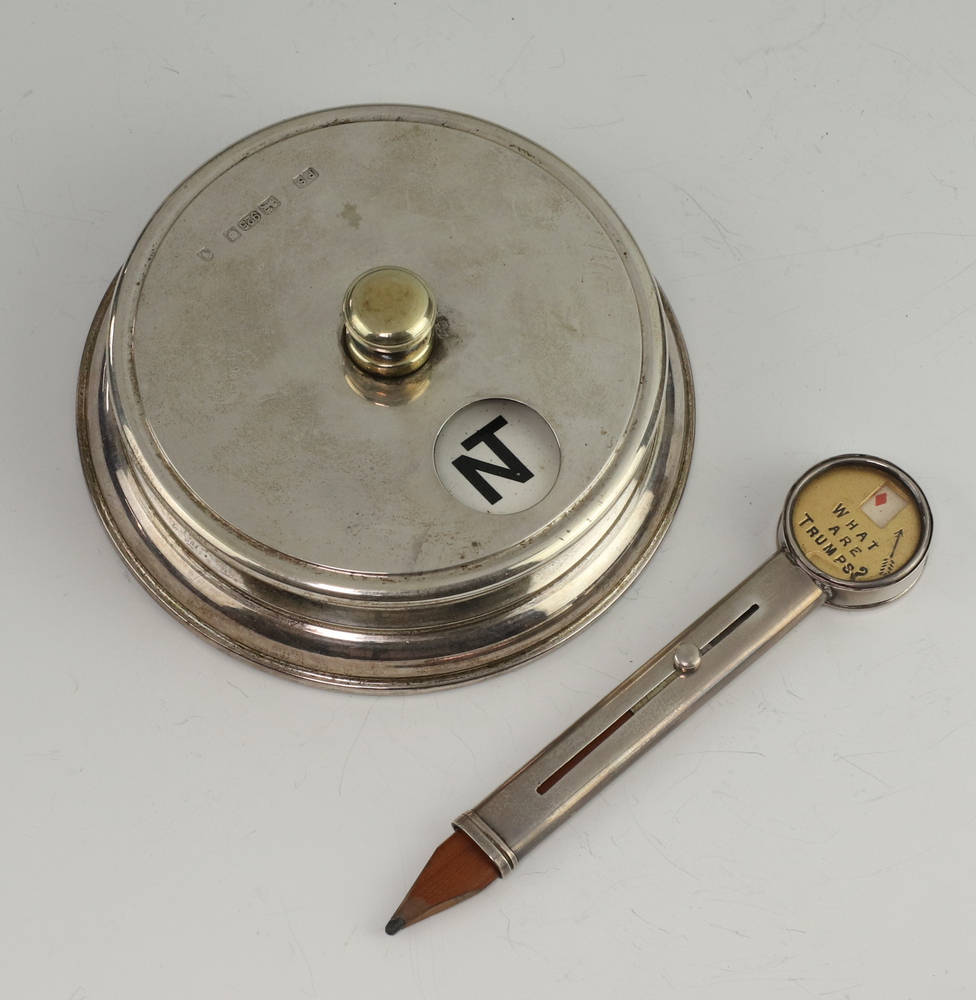 A 925 silver desk top card suit indicator, a ditto | 15th June 2023 ...