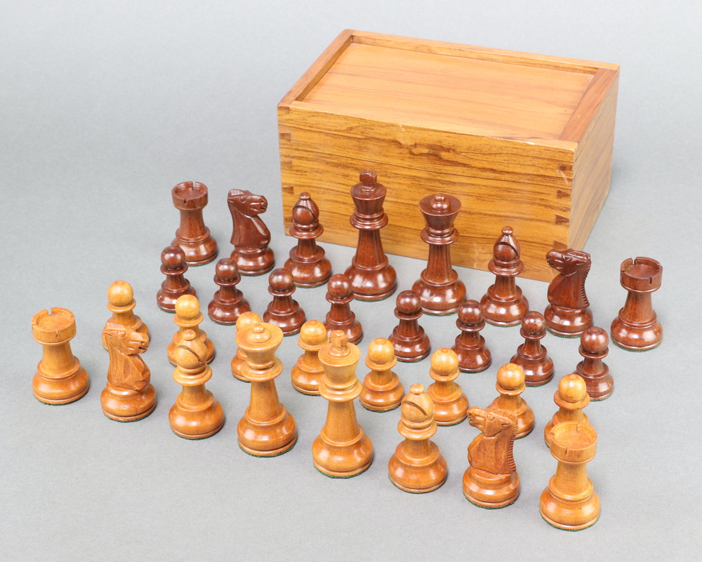 A 20th Century turned wooden Staunton chess set, boxed | 15th June 2023 ...