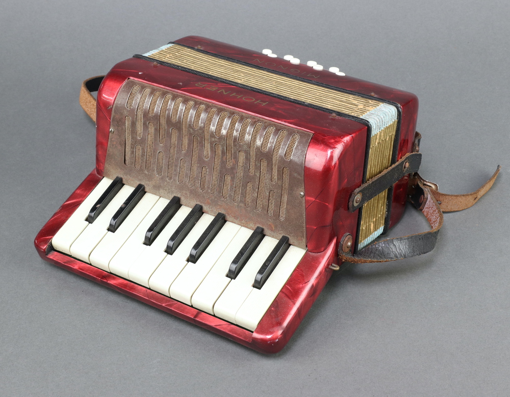 A Hohner Mignon accordion with 8 buttons | 15th June 2023 | Denhams