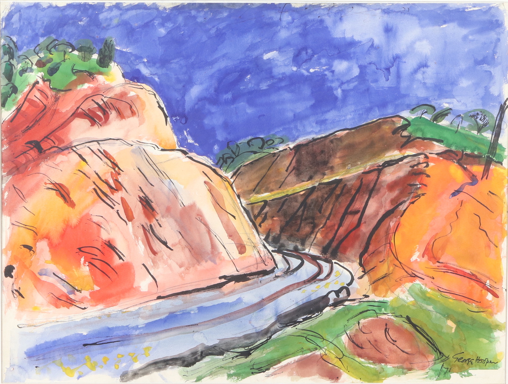 **George W Hooper, 1910-1994, watercolour signed, | 15th June 2023 ...