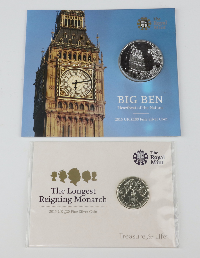A 2015 one hundred pound, fine silver coin - Big Ben, | 13th July 2023 ...