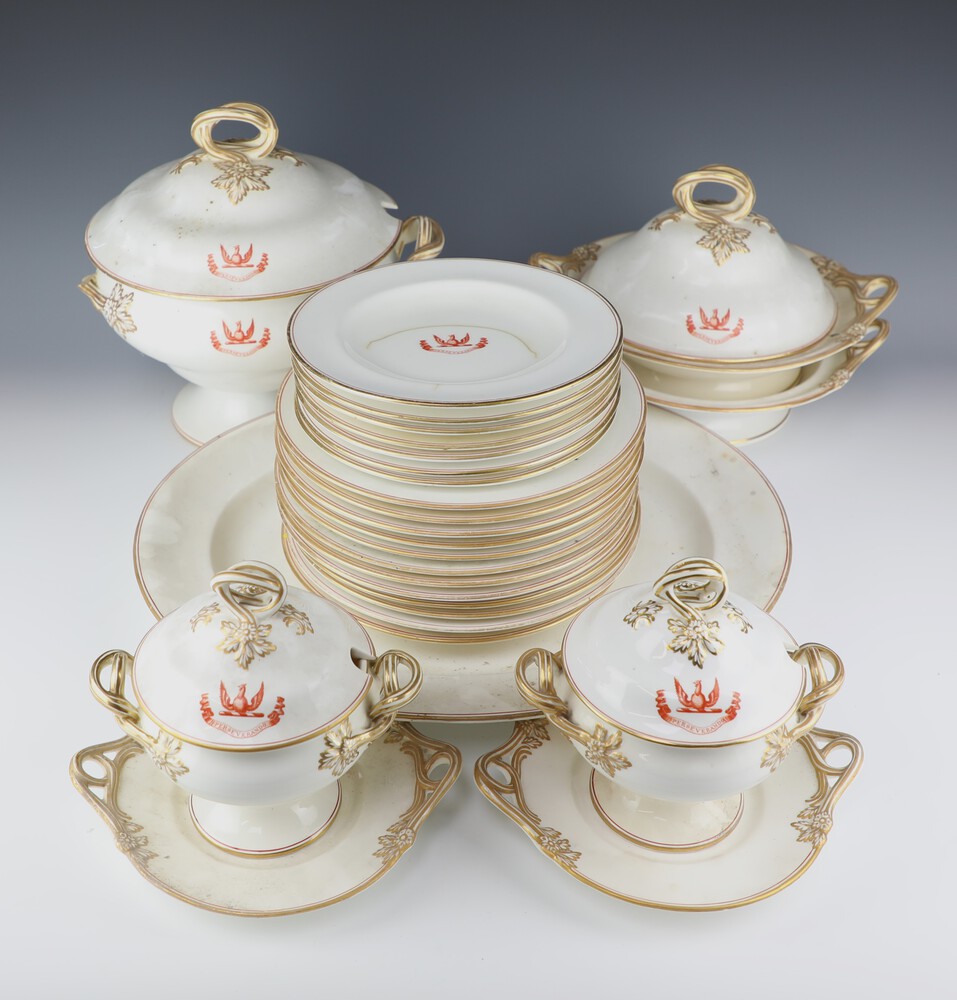 A Victorian part dinner service with gilt rims and | 13th July 2023 ...