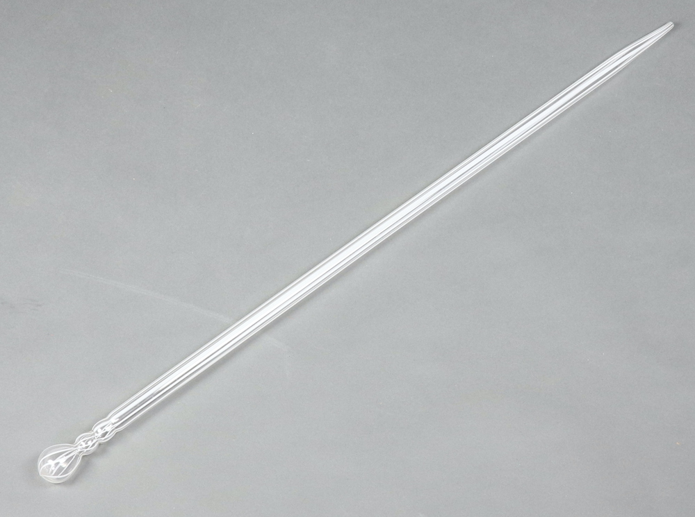 A Victorian clear glass walking cane with white twist | 13th July 2023 ...
