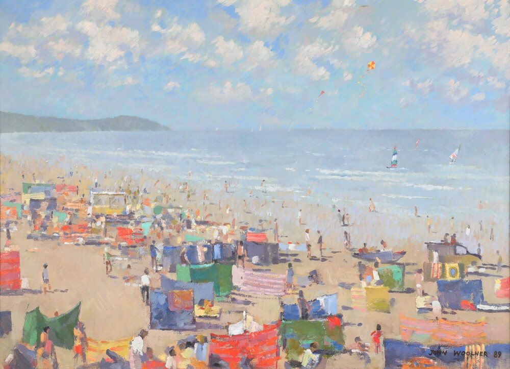 John Woolner '89, oil on canvas signed and dated "View | 13th July 2023 ...