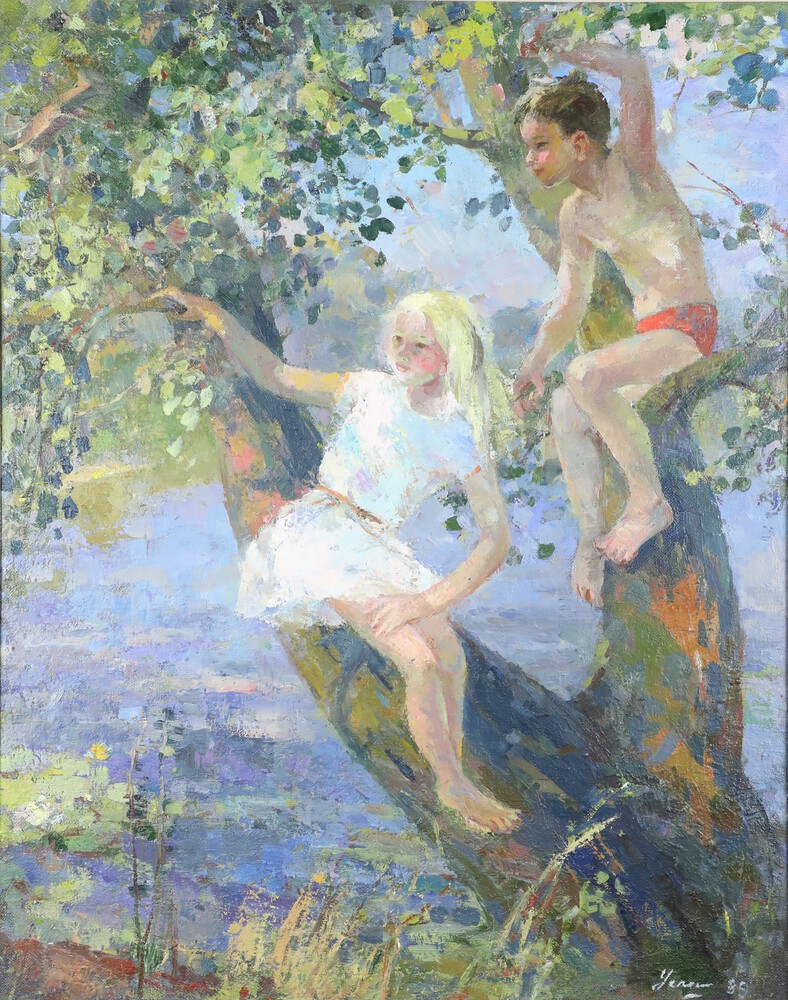 Kesina Uspenskaya, oil on canvas signed and dated '89, | 13th July 2023 ...