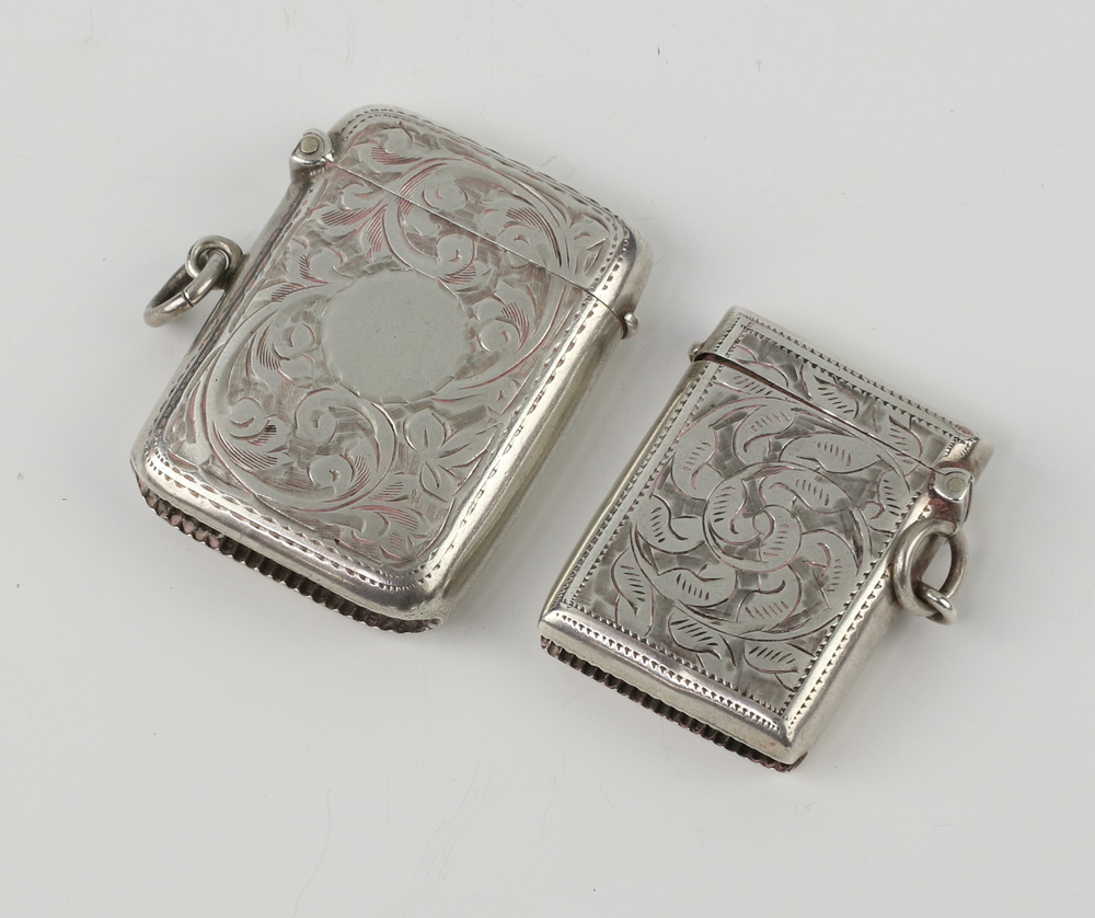 Two silver vestas Birmingham 1906 and Birmingham 1913, | 10th August ...