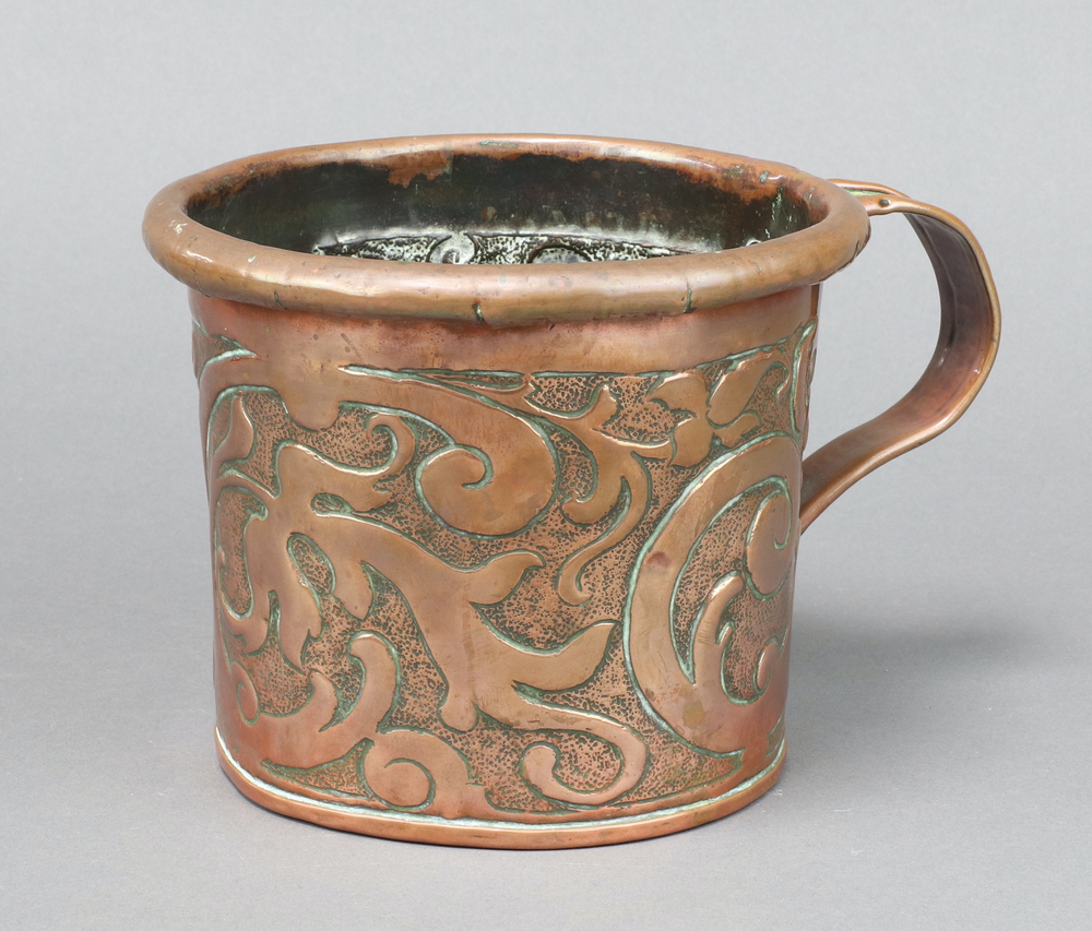 A Newlyn style circular embossed copper mug with | 10th August 2023 ...