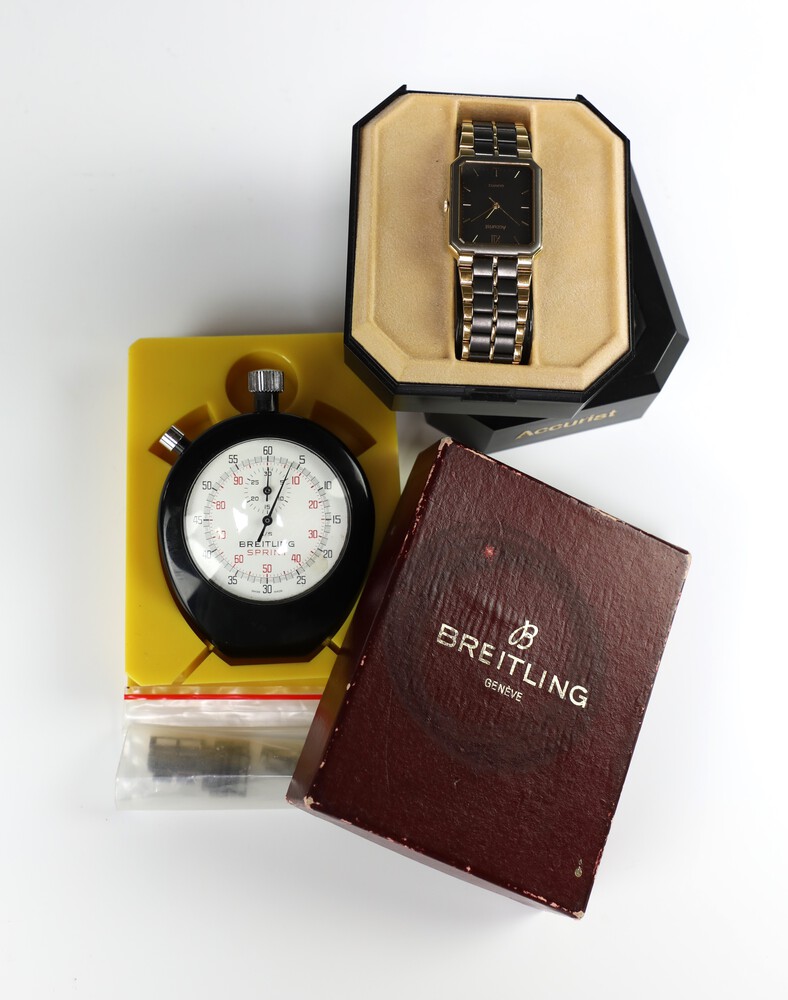 A Breitling Sprint plastic cased stopwatch with | 10th August 2023 ...