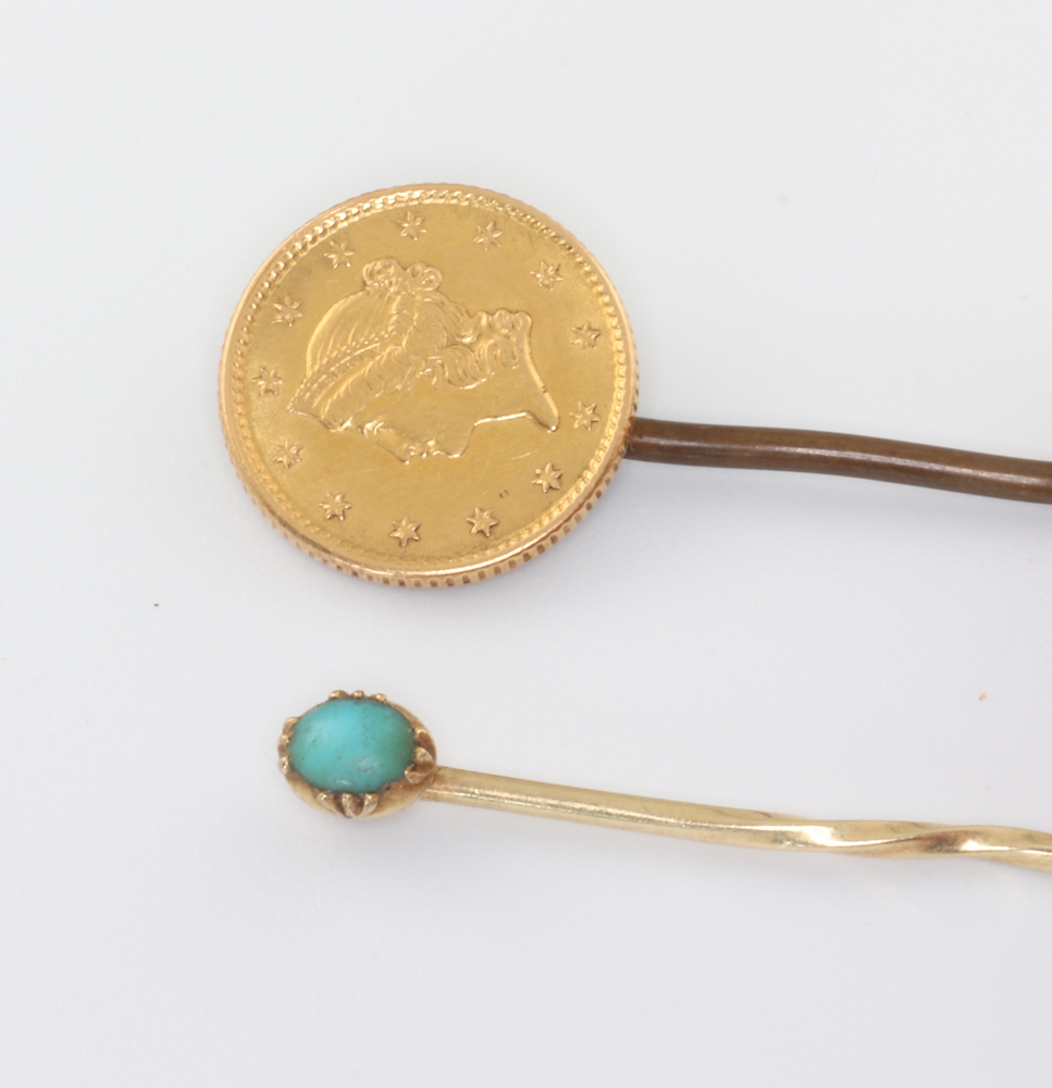 An American 1 dollar gold coin mounted as a tie pin, | 5th October 2023 ...