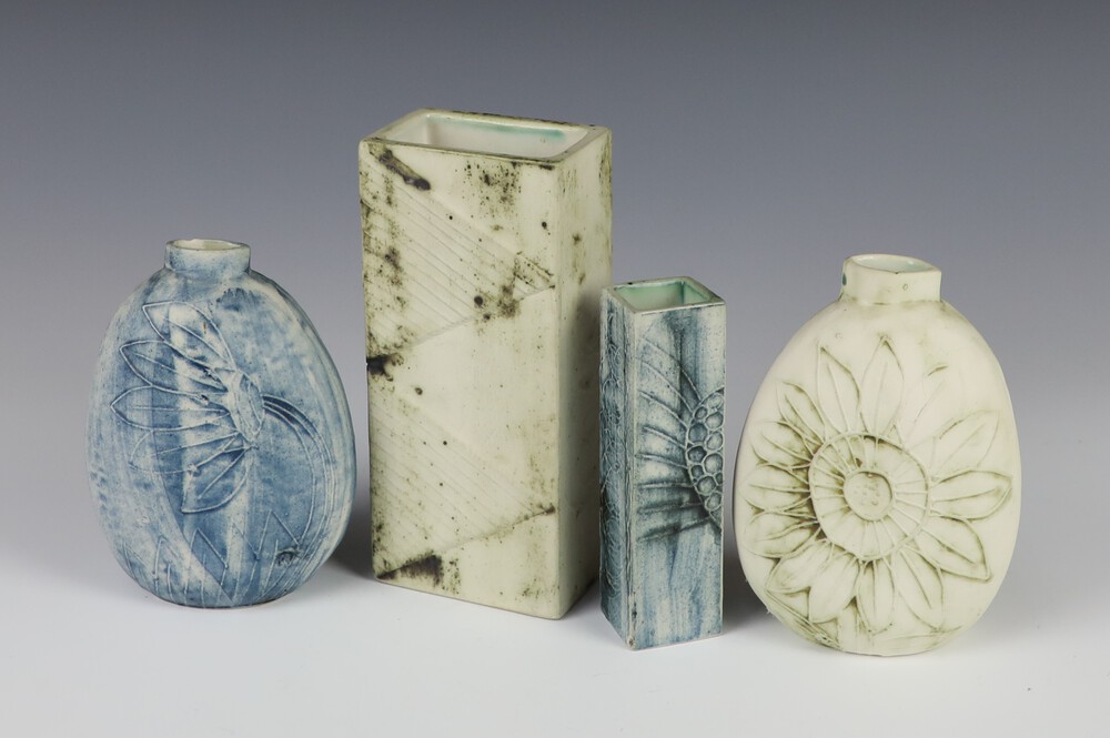 A Cornish Carn Pottery rectangular vase with abstract | 5th October ...