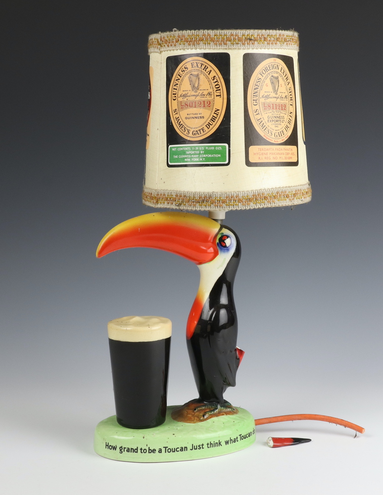 A Carlton Ware Guinness Toucan table lamp - "How grand | 29th November ...