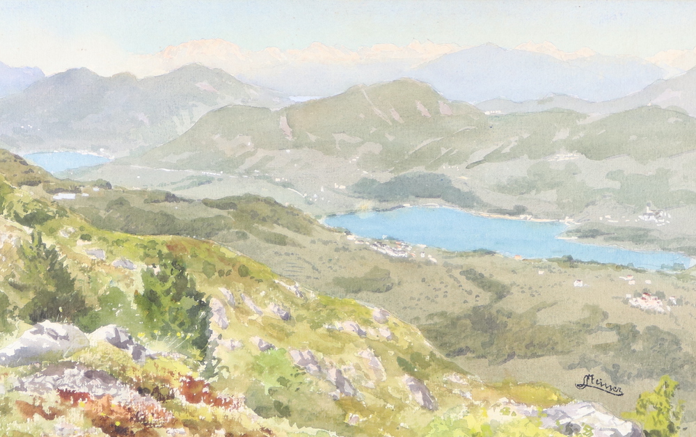 Hans Steiner, watercolour signed, alpine study with | 29th November ...
