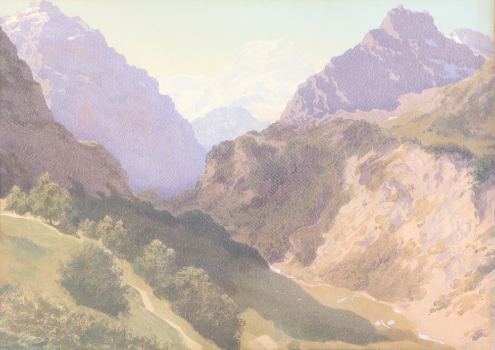 Hans Steiner, watercolour signed, mountainous alpine | 29th November ...