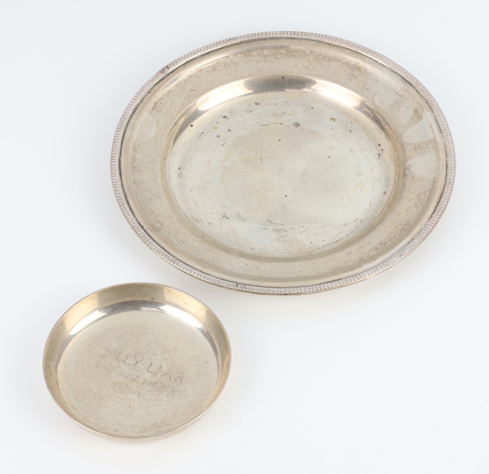 A silver shallow dish London 1916 and a smaller ditto, | 25th January ...