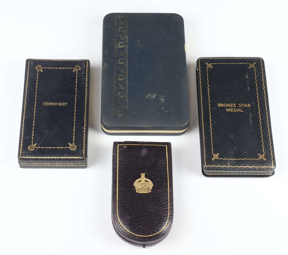 A Military Cross box, a Legion of Merit Box, a bronze | 25th January ...