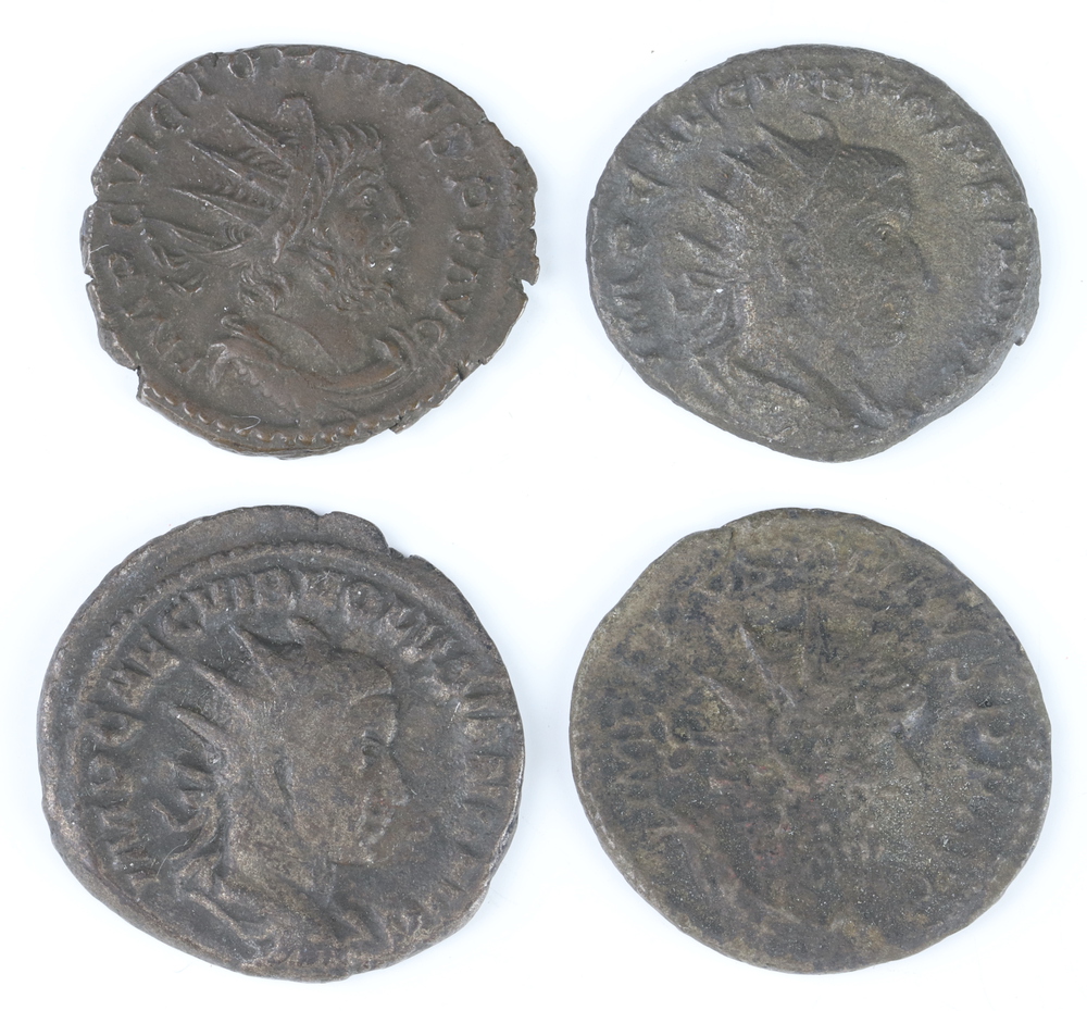 Roman Empire, a collection of 4 coins showing radiate | 25th January ...