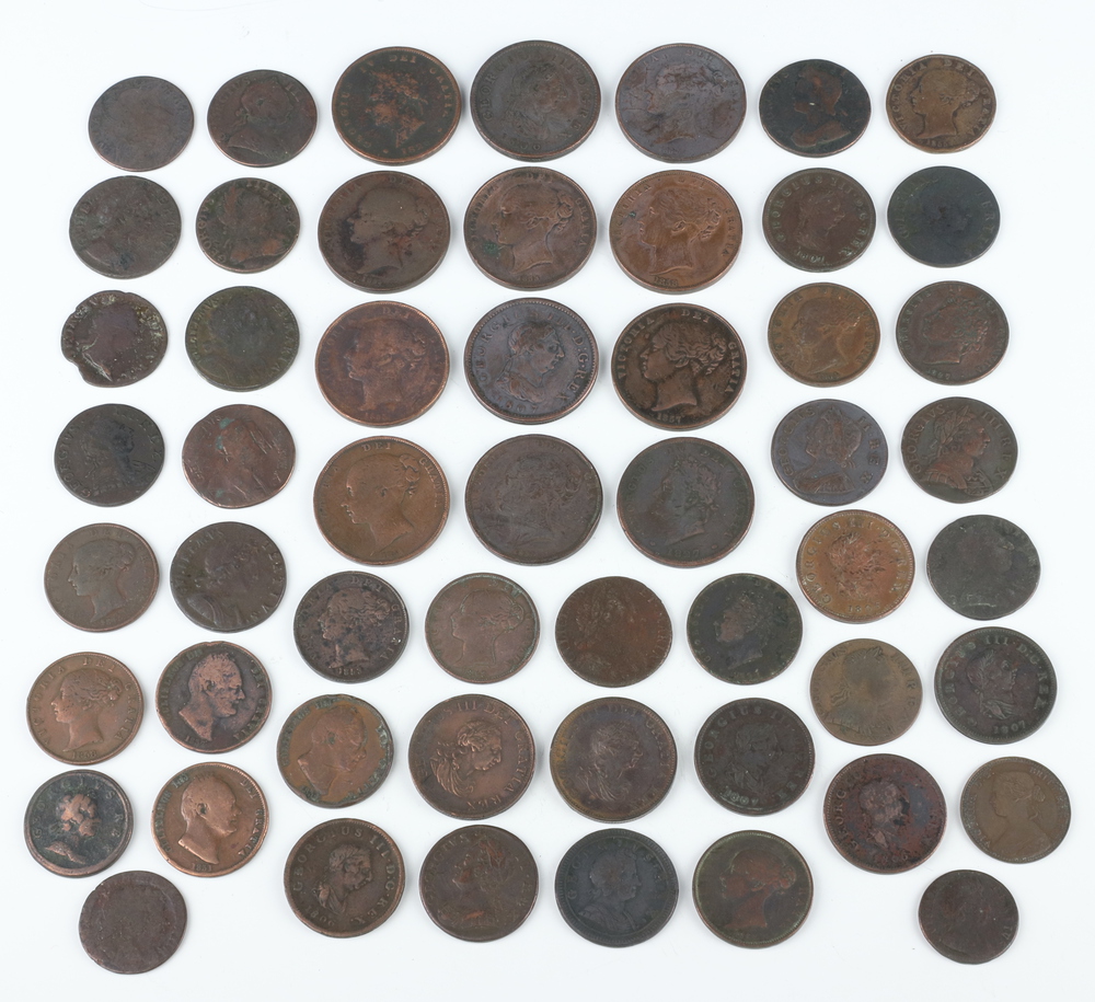 A collection of copper pennies and half pennies, | 25th January 2024 ...
