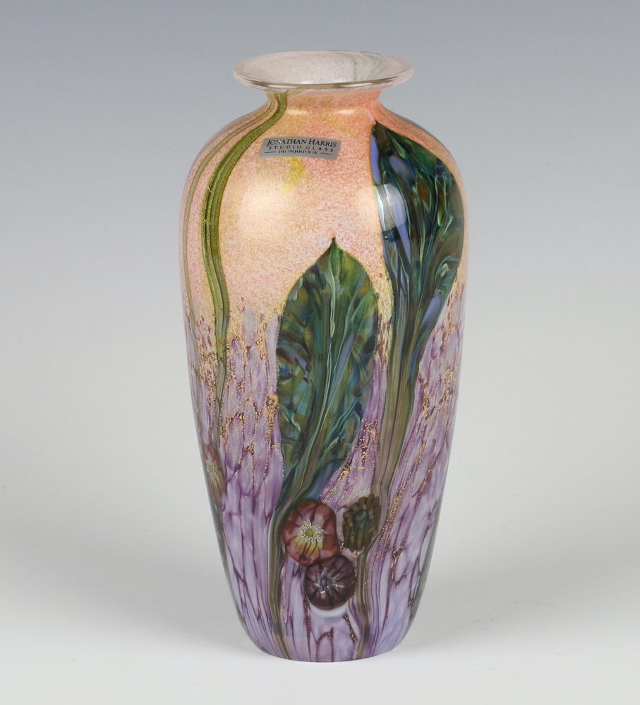 A Jonathan Harris Studio Glass vase decorated with | 25th January 2024 ...