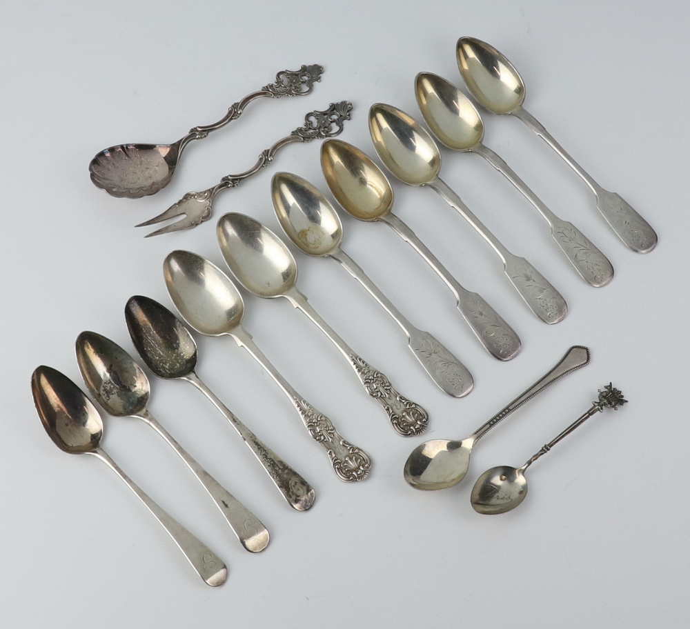 A Victorian silver teaspoon and minor silver cutlery, | 21st February ...
