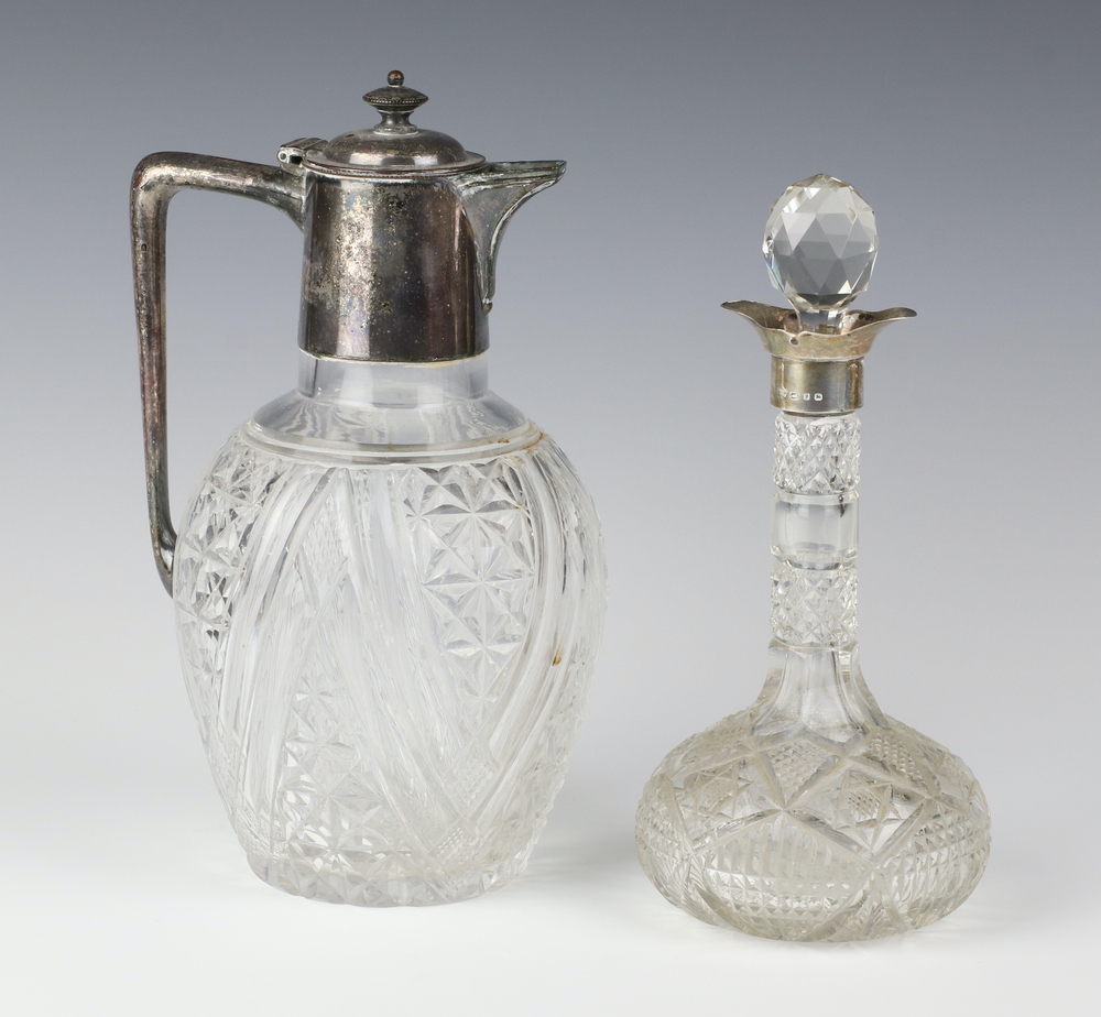 A silver mounted cut glass bottle, rubbed marks, | 21st February 2024 ...