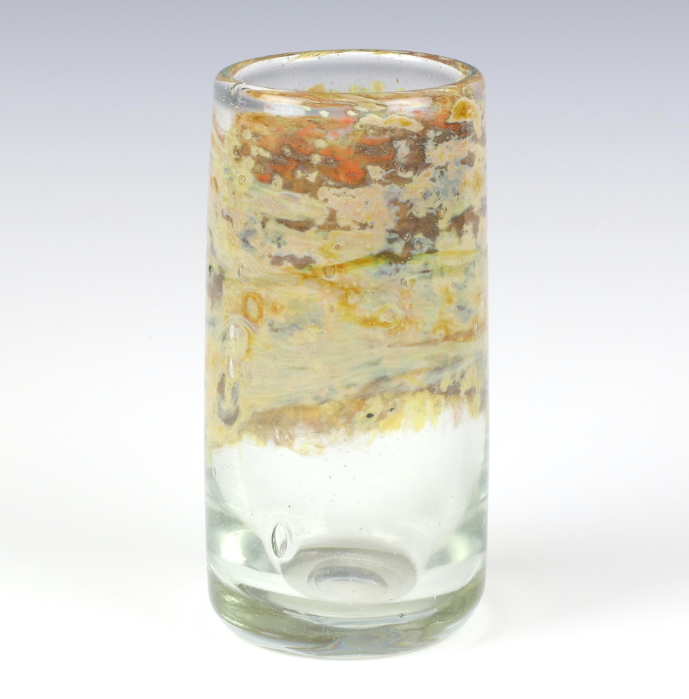 A Wayne D Filan studio glass freeform vase 15cm with | 21st February ...