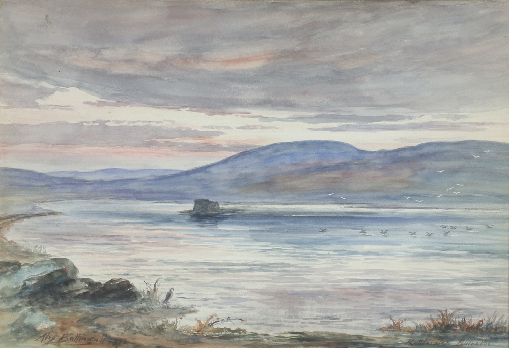 Alexander Ballingall 1912, watercolour, loch scene at | 21st February ...