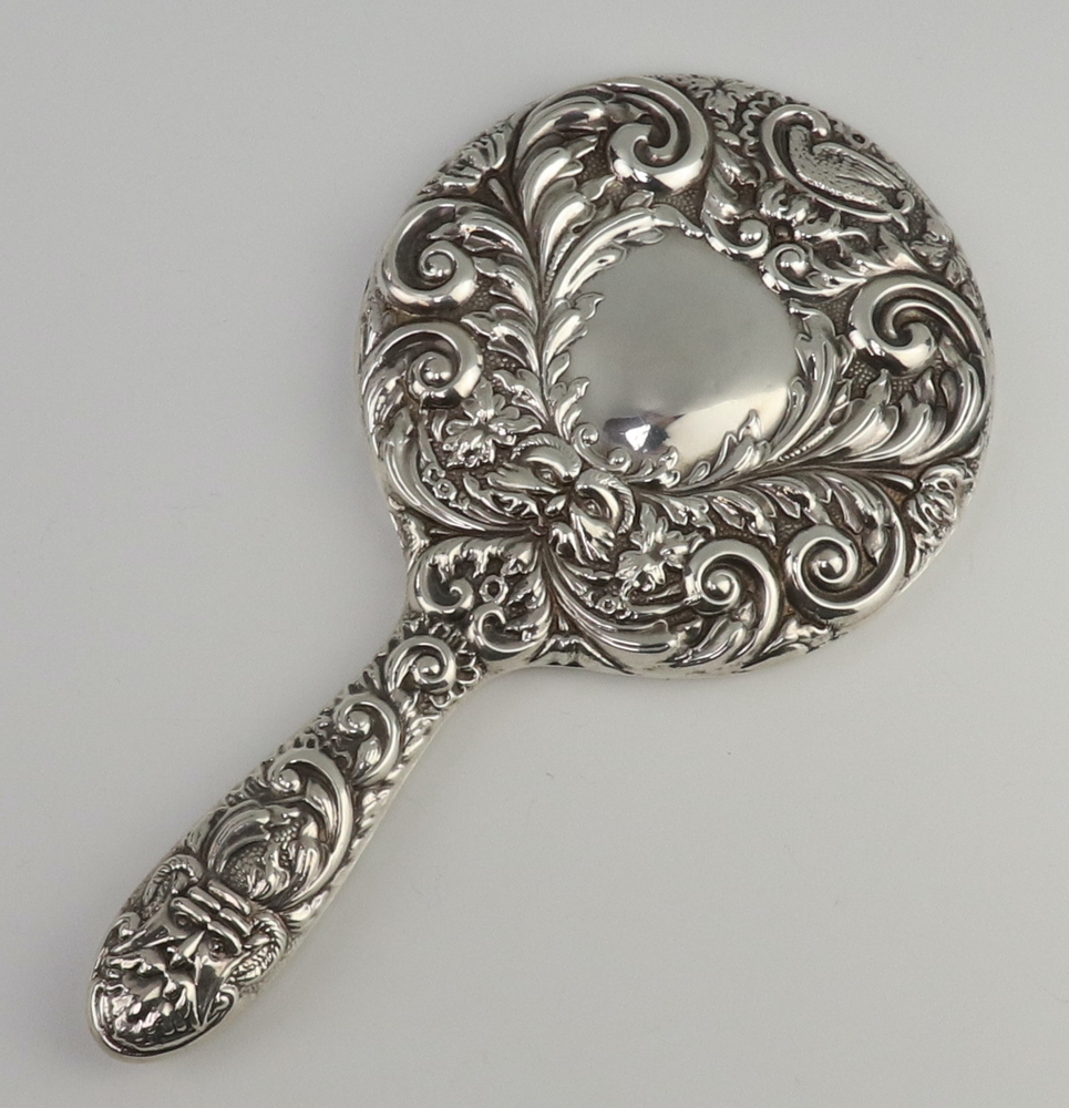 A Victorian style repousse silver backed hand mirror | 21st March 2024 ...