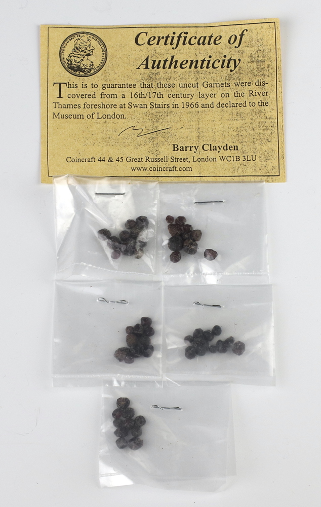 Fifty uncut garnets, recovered from the River Thames, | 21st March 2024 ...