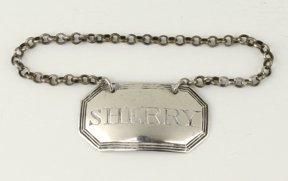 A George IV silver sherry label London 1836, maker | 17th April 2024 ...