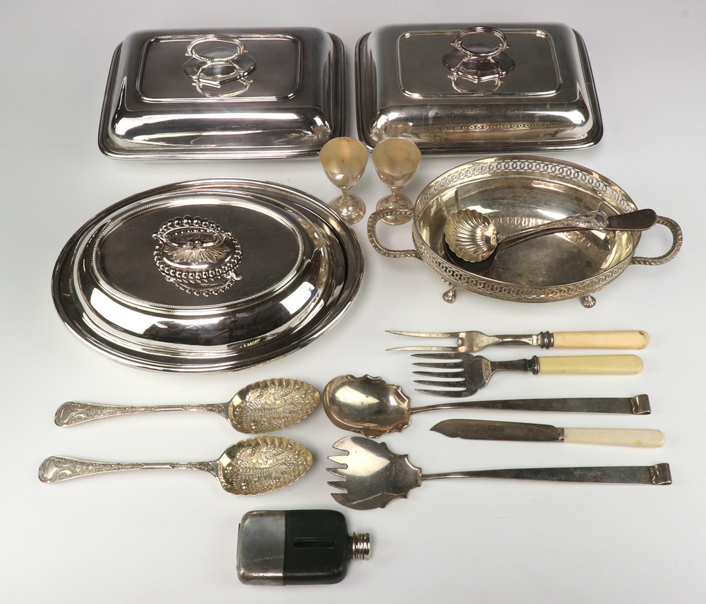 A pair of rectangular silver plated entree dishes and | 15th May 2024 ...