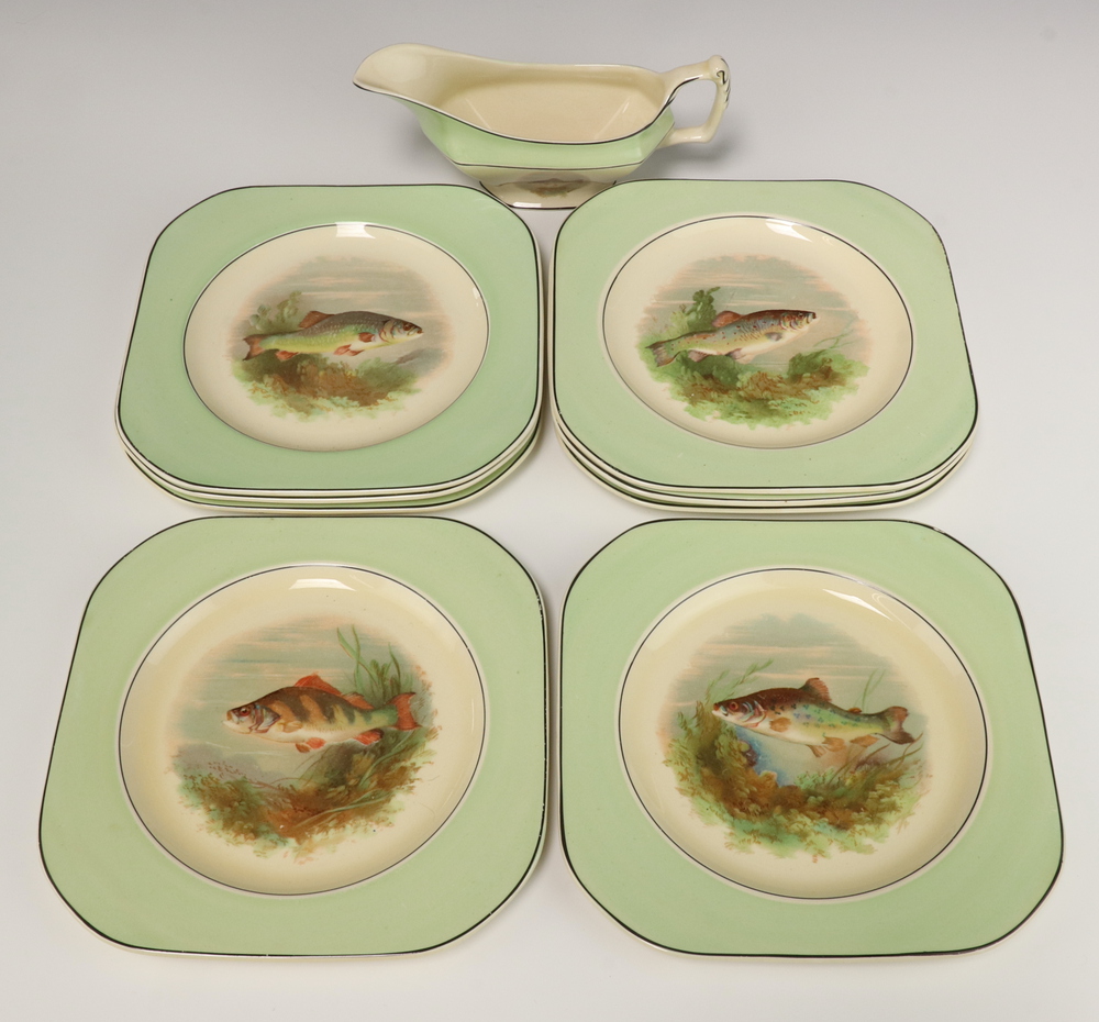 A Woods Ivory Ware 9 piece fish service with sauce | 15th May 2024 ...
