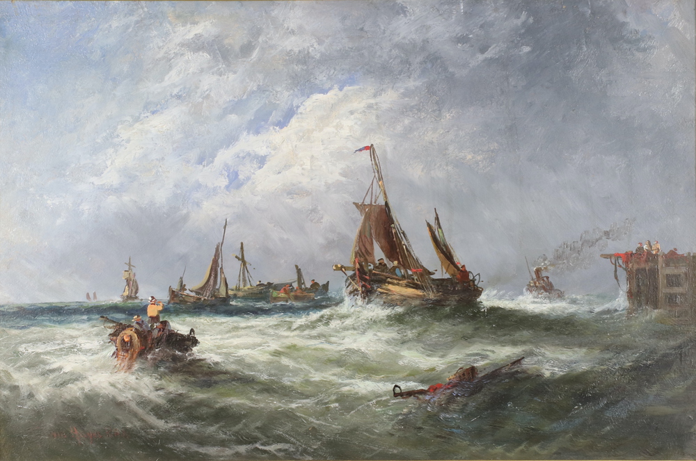 Edwin Hayes (British 1820-1904), oil on board, ships | 15th May 2024 ...